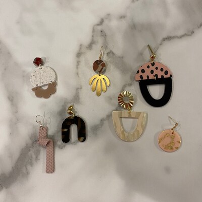 Iron Earring Stud Gold Tone Plated Oval Shaped Earring Post Earring ...