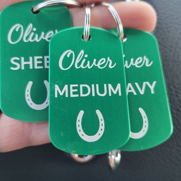 Personalized Horse Blanket Tag, Horse Rug Tag, Tack Tag, Horse Name Tag ...