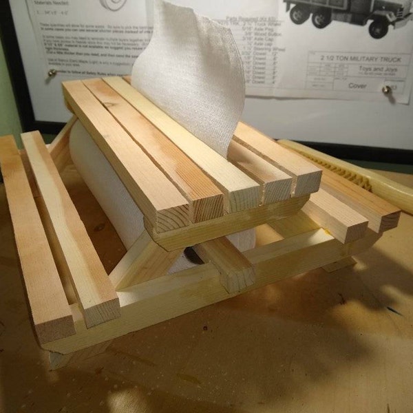 Picnic Table Condiment Holder and Paper Towel Holder Plan Bundle, Mini ...