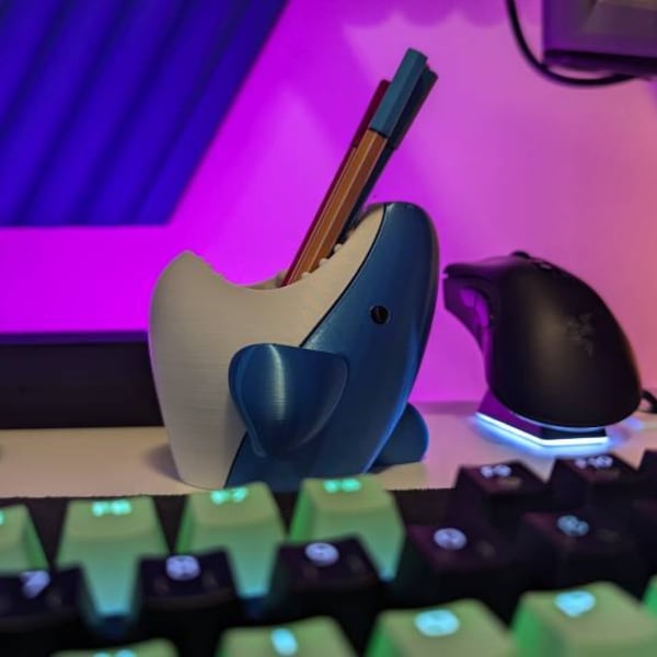 Cute Shark USB Cable + Pen Holder - Etsy