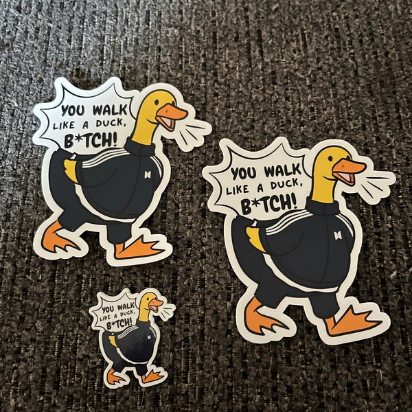 RM Rpwp Sticker, You Walk Like a Duck Btch, Groin Vinyl Stickers ...
