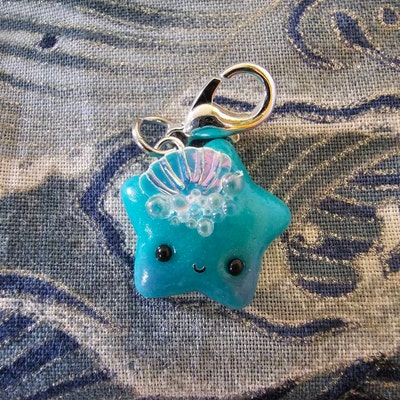 Beach Sea Turtle Manatee Kawaii Polymer Clay Charm-stitch - Etsy