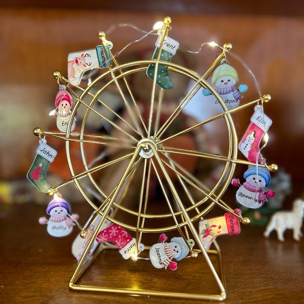 Personalized Photos Ferris Wheel/custom Name Night Light/valentine's ...