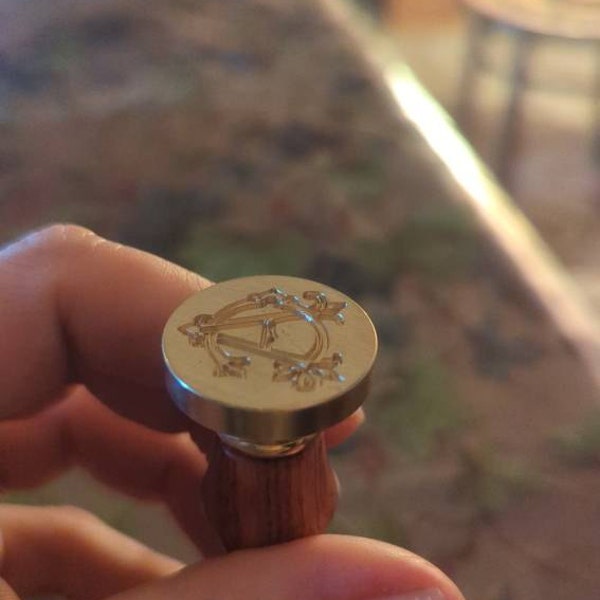 Custom Initial Logo Wax Seal Stamp Set for Wedding Invitation ...