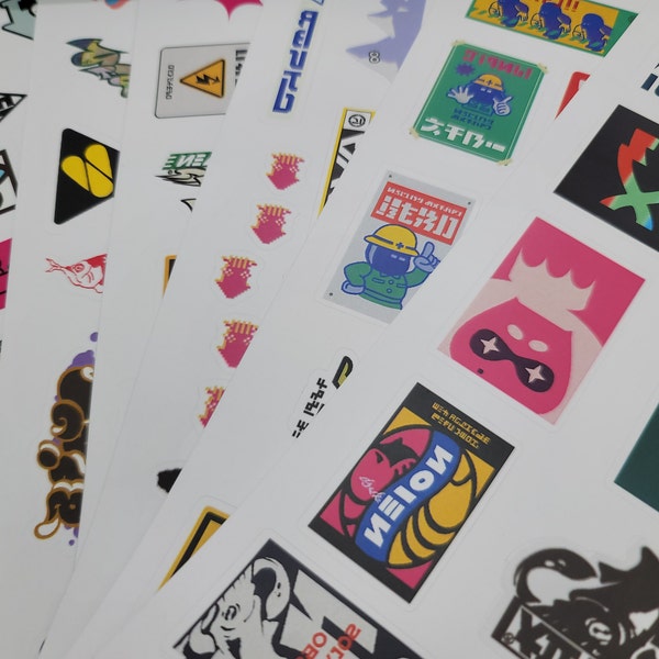 Splatoon Stickers Splatoon Inspired Fan-art Badge Stickers 100 ...