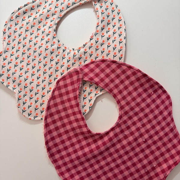 Baby Scallop Bib Sewing Pattern: Reversible 4-in-1 (PDF Pattern) - Etsy