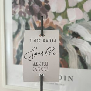 Wedding Sparkler Labels - Etsy UK