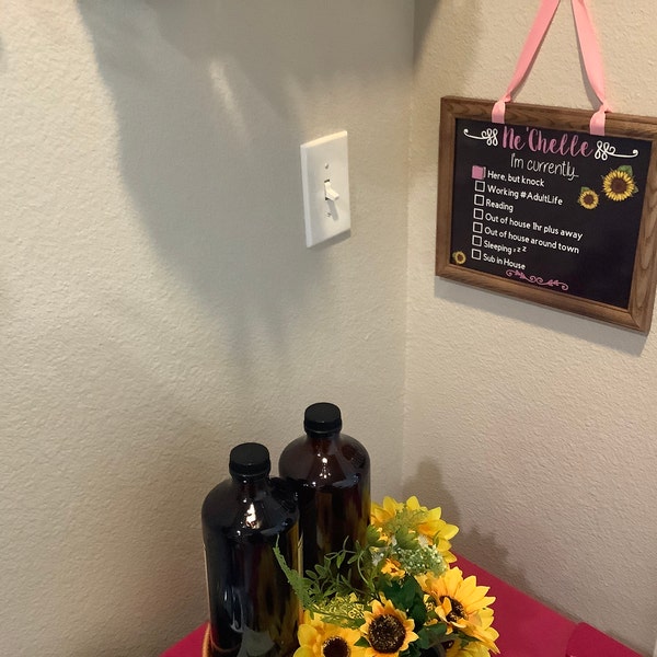 Office Message Board Sign,unavailable Sign,not Here Door Sign,i'm ...