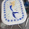 Blue Heron Precut Stained Glass Art Craft Kit for Mosaic Inlay, Wall ...