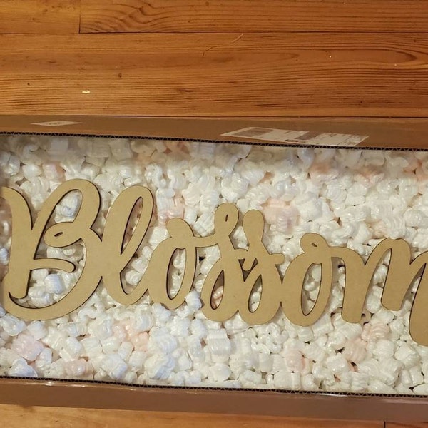 Wooden Words Custom DIY Wood Letters Large Wall Decor Paintable DIY ...