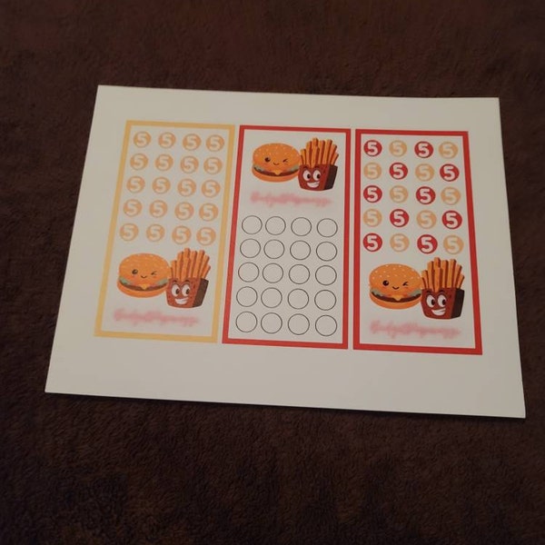 Cheeseburger and Fries Printable - Etsy