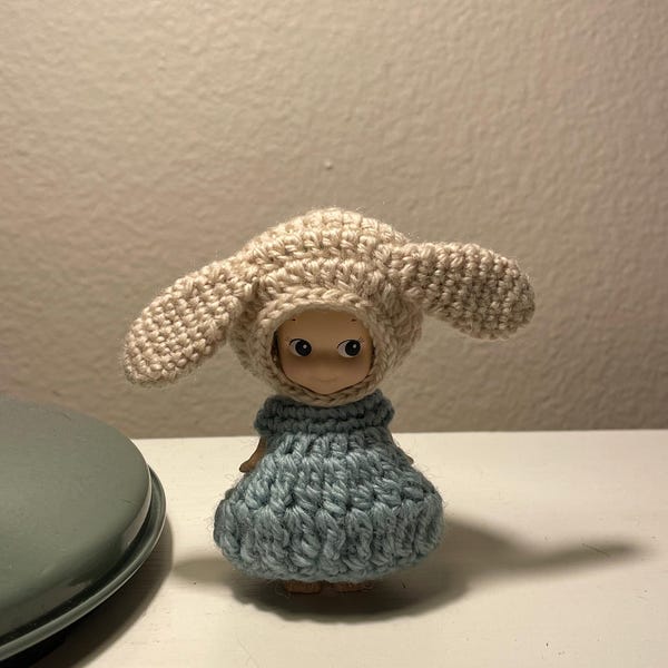 Sonny Angel Closet: Crochet Cut-out Curved Overall | Cut-out Dress - Etsy