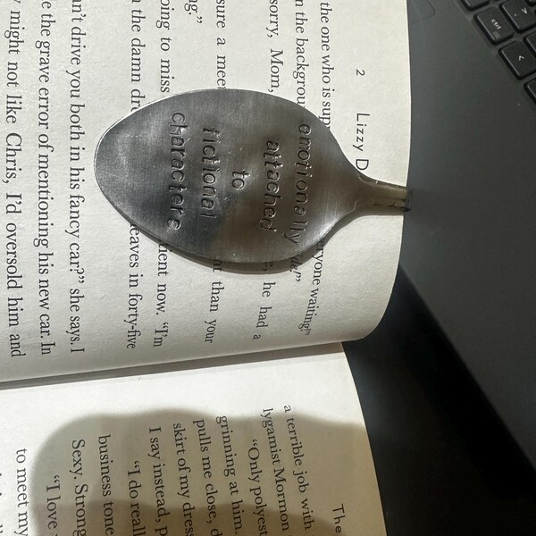Custom Spoon Bookmark With Suede Tassel - Etsy