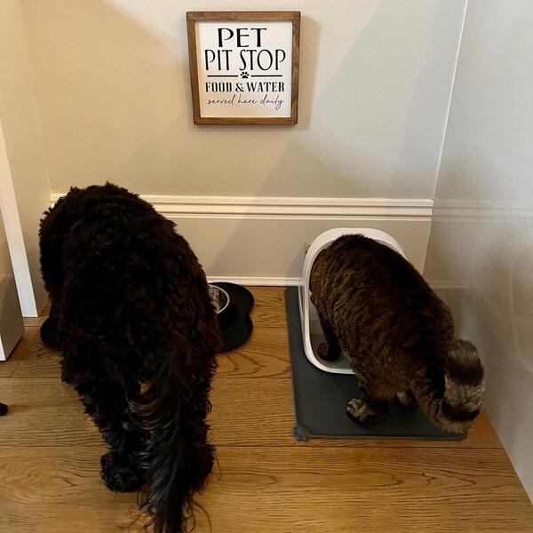 Pets / Dog Diner / Cat Cafe / Pet Sign / Farmhouse / Rustic / Wooden ...