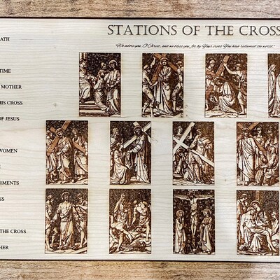 Catholic Stations of the Cross Collage Printable: Lent, Liturgical Year ...
