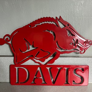 Metal Licensed Metal Razorback Cut Out - Etsy