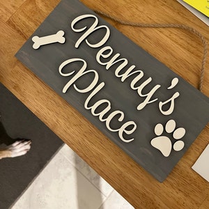 Dog Name Sign 3D Dog Name Sign Custom Dog Name Sign - Etsy