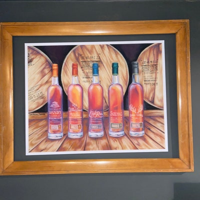 Buffalo Trace Antique Collection Chalk Pastel Print: Bourbon Barrel Art ...