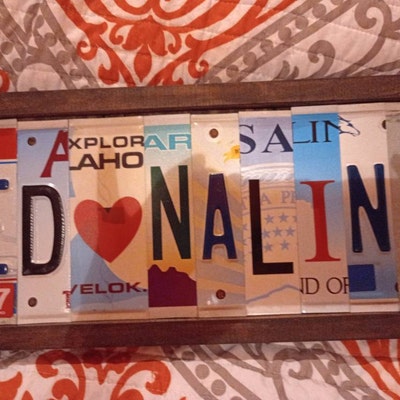 Custom Personalized License Plate House Numbers Sign, Address, Unique ...