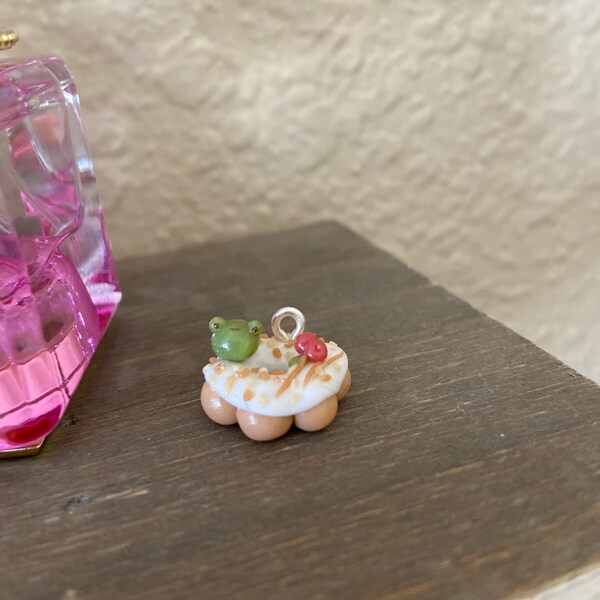 Cute Matcha Tayaki Bear Charm / Handmade Polymer Clay Charms ...