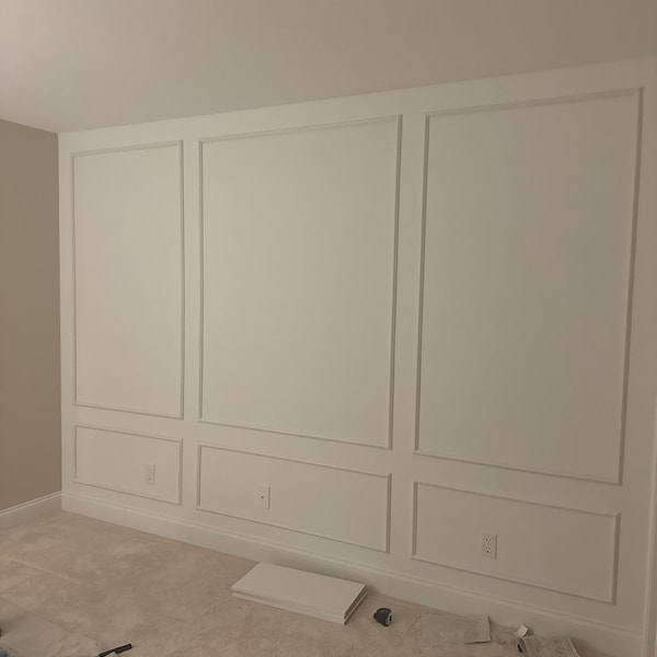 DIY Wall Frame Moulding, DIY Kit for Paneling, Self Adhesive Moulding ...