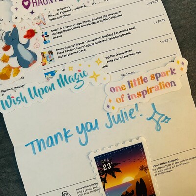 Remy & Emile Postage Stamp Sticker/ Ratatouille Little Chef Paris ...