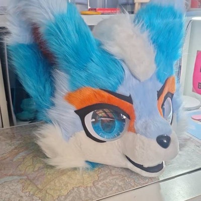 Kig Fur Head, Cute Furry Mask Head, Furi Cos, New Fur Suit Head, Kig ...