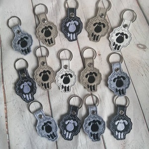 DIGITAL PATTERN, Sheep Key Fobs, Lisey Designs, Digital Embroidery ...
