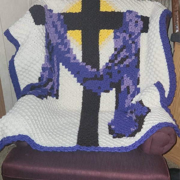 Crochet Pattern Minecraft Scarf, C2C Pattern Steve & Diamond Pickaxe ...