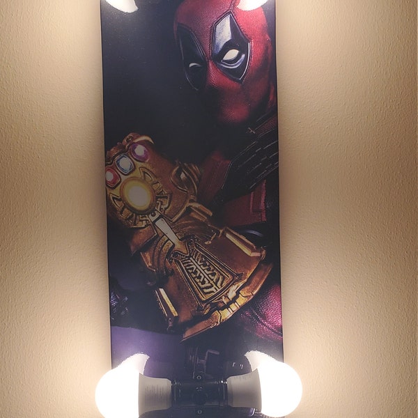 Deadpool Logo Skateboard Lamp - Etsy