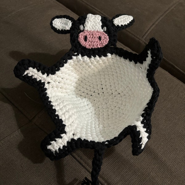 Crocheted Cow Bowl Cozy *MADE TO ORDER* - Etsy
