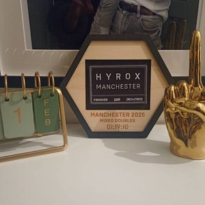 Hyrox Photo Frame | Hyrox Frame - Personalised Hyrox Frame With Your ...