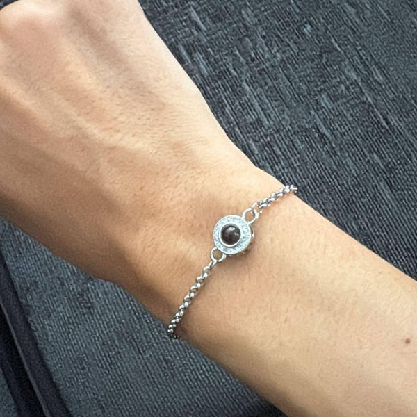 Projection Rings, Photo Rings for Women, Custom Picture Rings, Silver ...