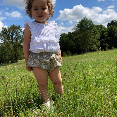 Bloomers, Floral Bloomer Shorts, Diaper Nappy Cover, Girls Romper ...