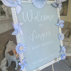 Vinyl Decal Sticker for DIY Baby Shower Welcome Sign Easy to Apply Baby ...