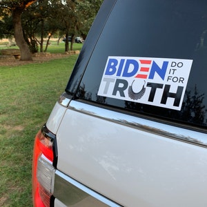 BIDEN for Truth removable Bumper Sticker - Etsy