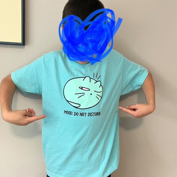 Do Not Disturb Mood Cat Sticker, Introvert Gift, Cat Lover, Vinyl ...