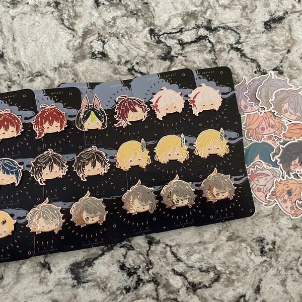 FULL SET - Genshin Archon Rose Gold Ticket Emaille Pins (5 Pins) - Etsy.de