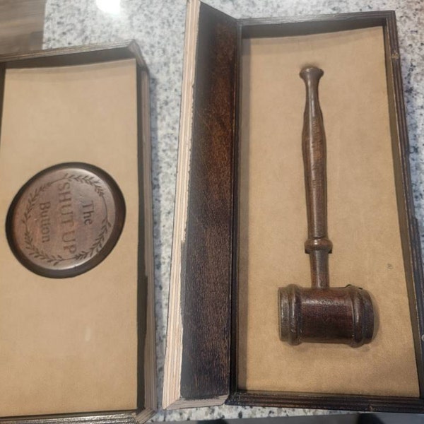 Personalized Judge's Gavel and Sound Block, Custom Engraved Handwriting ...