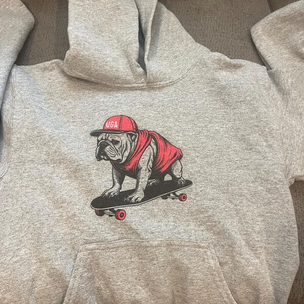 UGA Bulldogs Fan Youth Tshirt, Bulldog Skateboard Tee, UGA Fan Gift ...