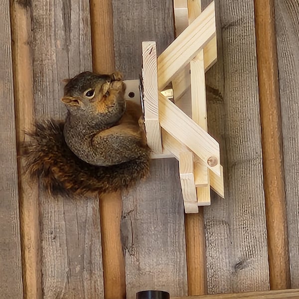 Squirrel Picnic Table, Squirrel Feeder, Picnic Table for Squirrel, Fence Picnic Table for ...