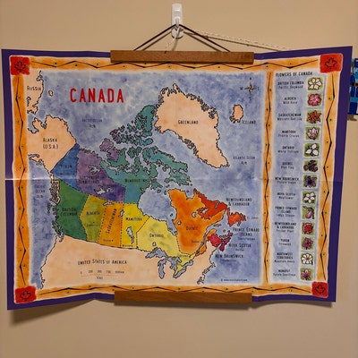 Map of Canada Poster - Etsy Canada