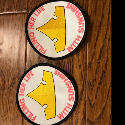 1 Patch 4 Inch Diameter Patch Your Custom Text Sew On - Etsy