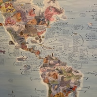 Dive Map - World Map Poster for Divers - Awesome Map Scuba Diving Gift ...