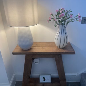 Rustic Bedside Table With Drawer Reclaimed Wooden Side Table Handmade ...