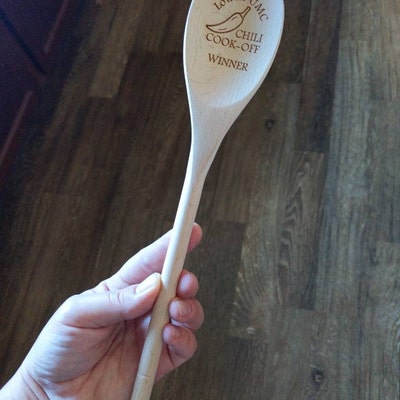 Chili Cookoff Spoon Chili Cook-off Wooden Spoon Personalized Chili ...