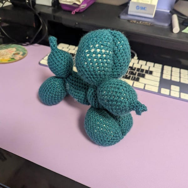 Balloon Animal Dog Crochet PATTERN ONLY Instant DOWNLOAD Puppy ...