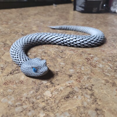 Snake Figure Toy Animal Articulated Model Viper Large - Etsy
