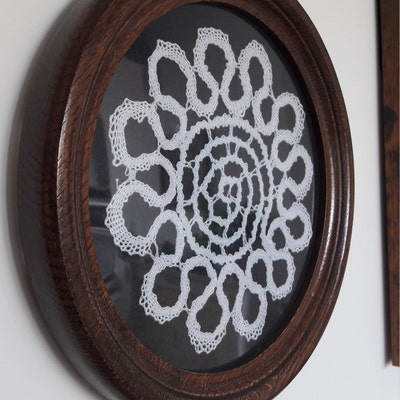 Wooden Round Frame, Round Picture Frame, Round Frame, Choose Size: 4 X ...