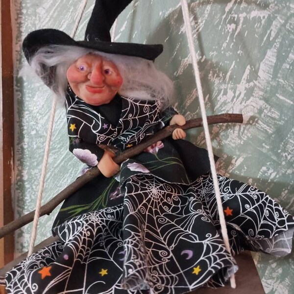 Eunice the Handmade Kitchen Witch Doll - Etsy